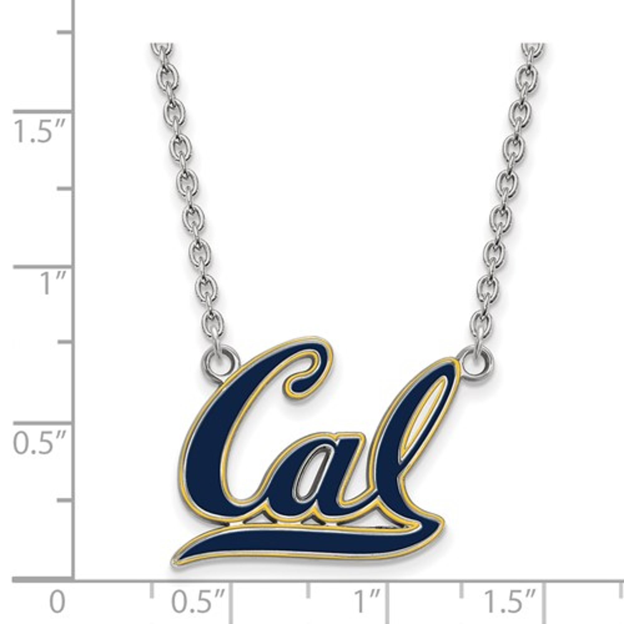 Large Enamel Pendant Necklace Cal Logo | Cal Student Store