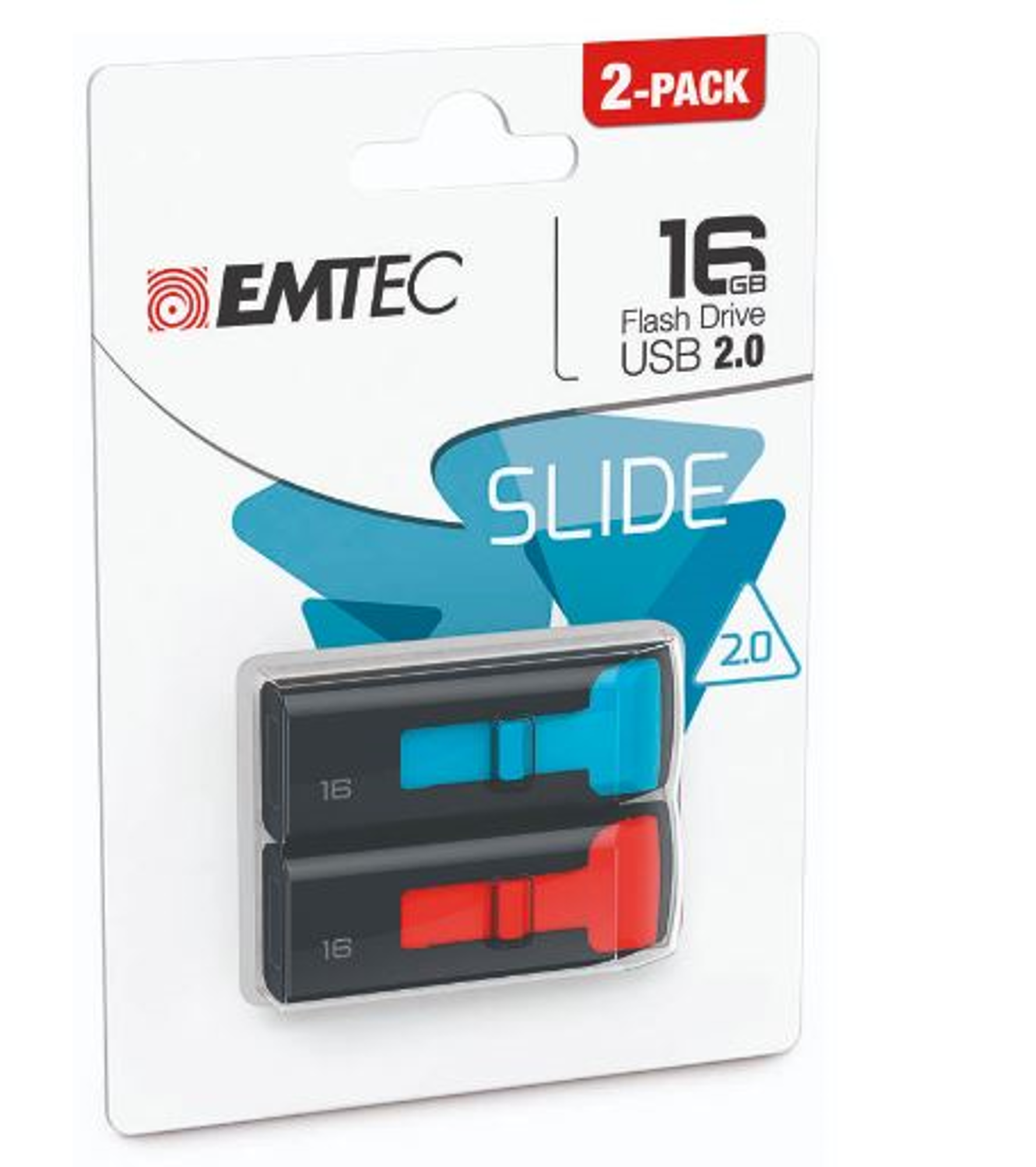 Emtec 16GB USB 2.0 Flashdrive 2pk | KVCC Bookstore