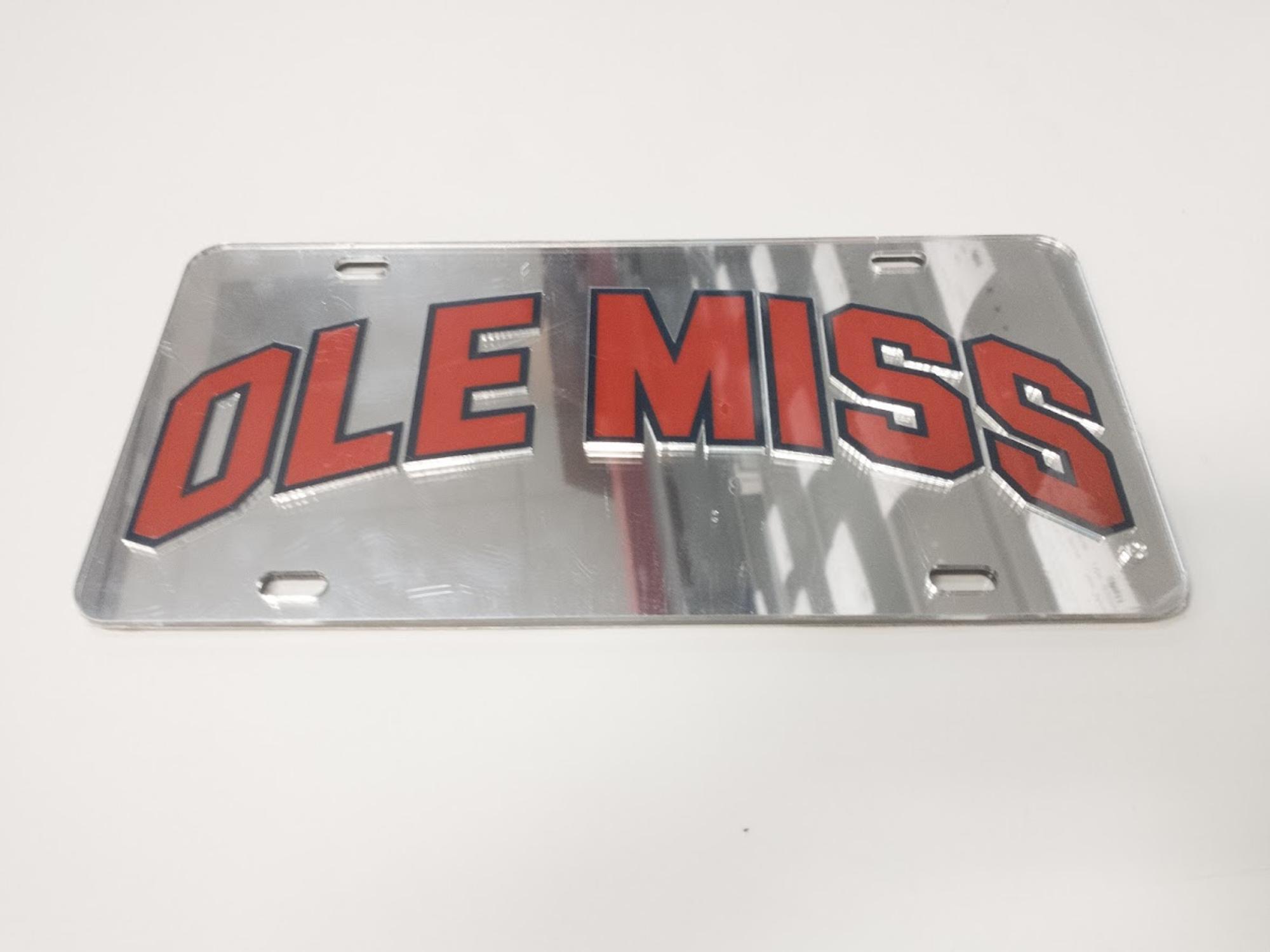 Arched Ole Miss Acrylic License Plate | Rebel Bookstore