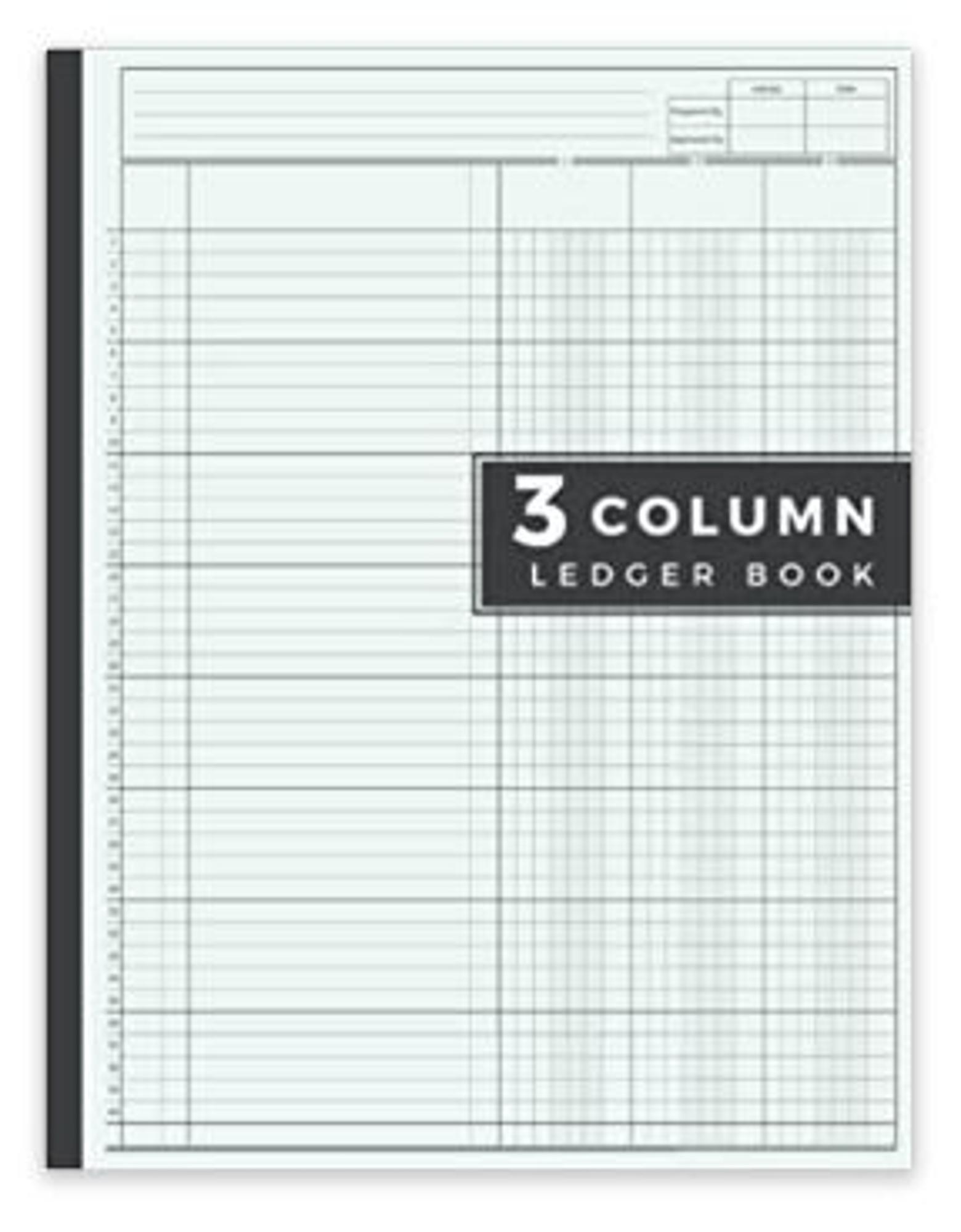 3 Column Ledger Book 8.5x11 | KVCC Bookstore