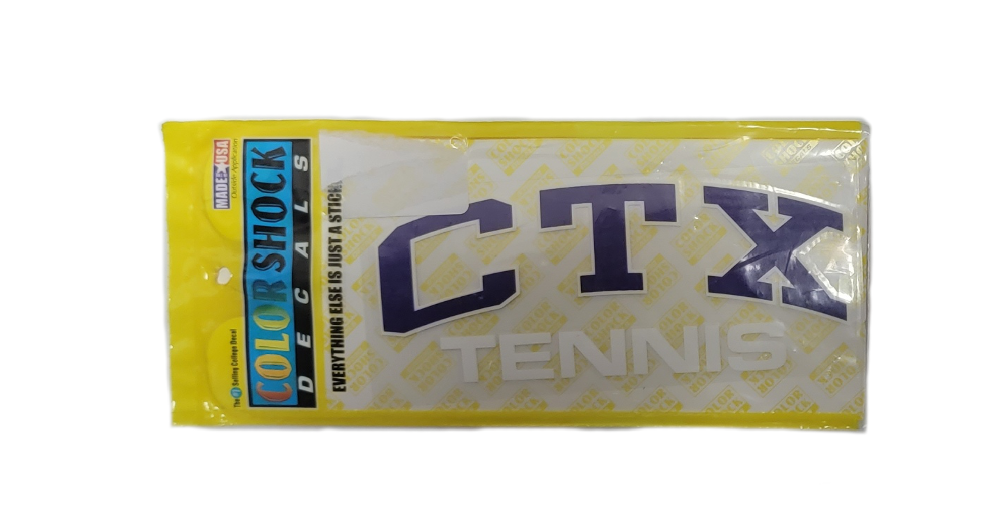CTX Tennis Color Shock Car Decal | Concordia University TX Bookstore