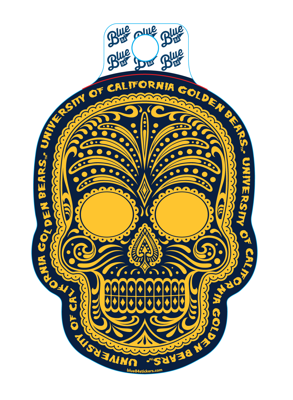 Sugar Skull Sticker Cal Student Store