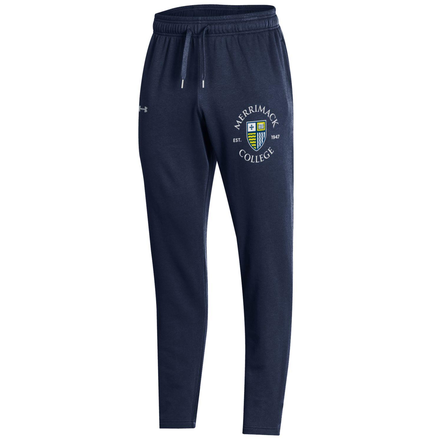 Open Bottom Navy Sweatpants | Merrimack College Bookstore