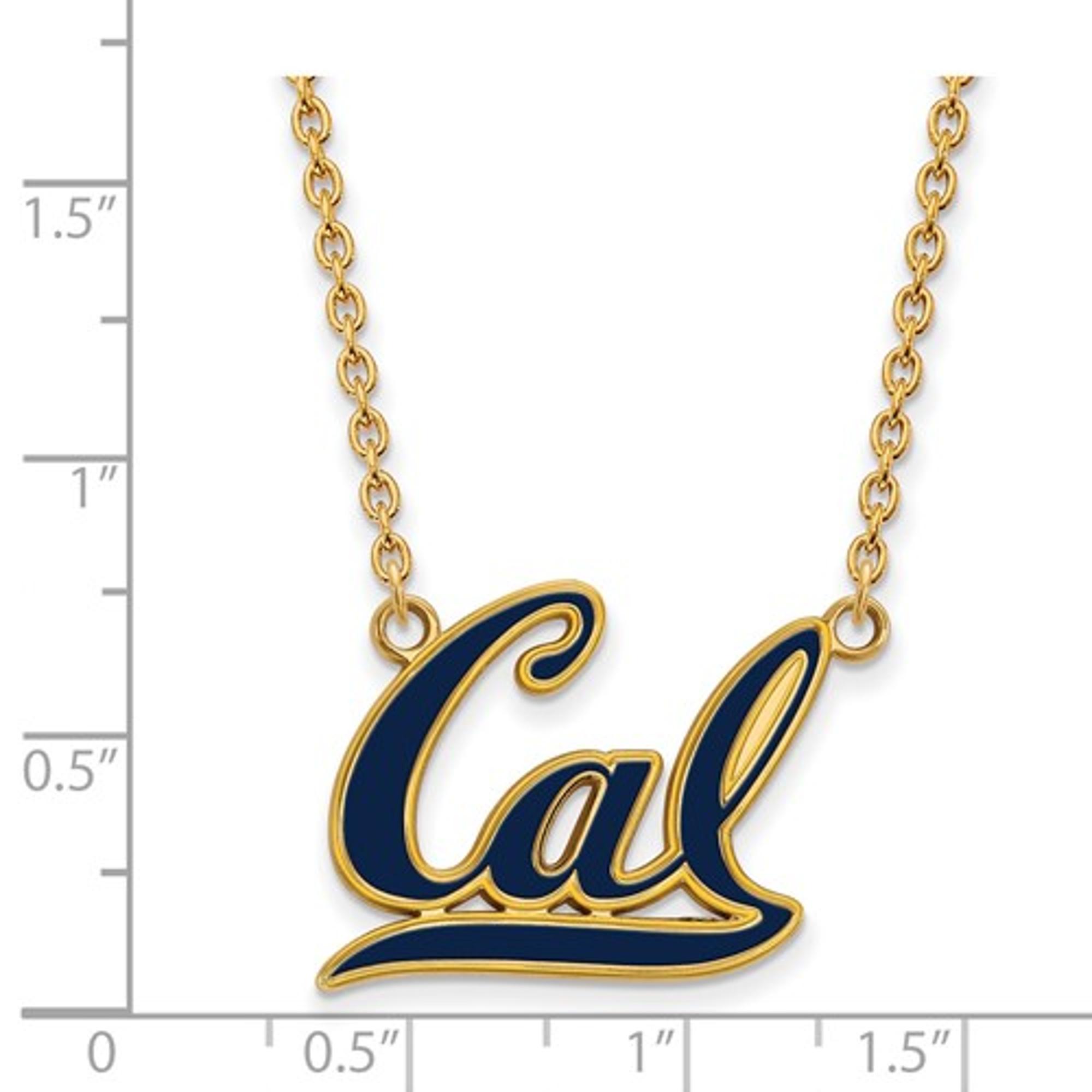 Large Enamel Pendant Necklace Cal Logo | Cal Student Store