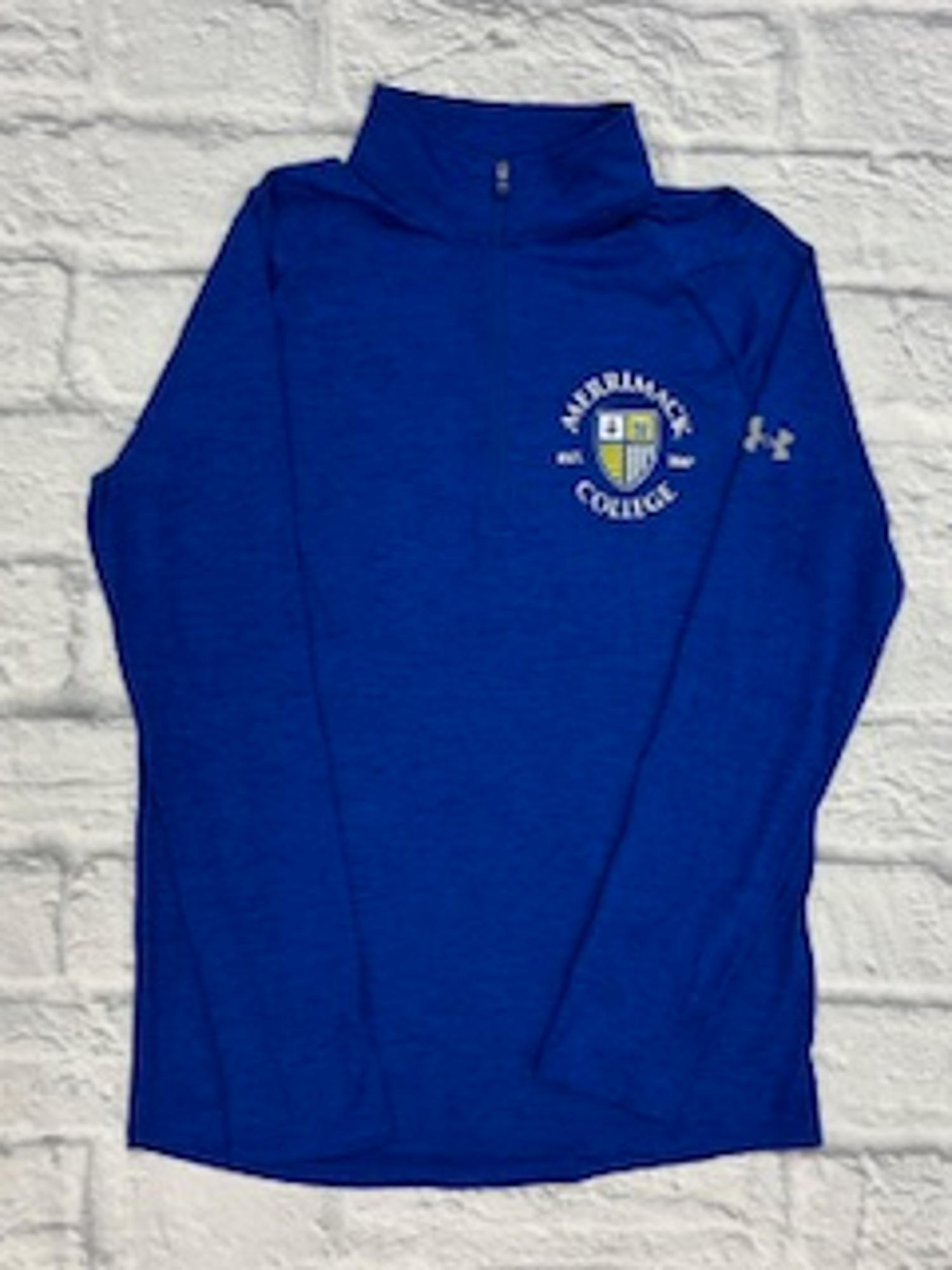 Merrimack Circle Shield Royal Twist Tech Quarter Zip | Merrimack ...