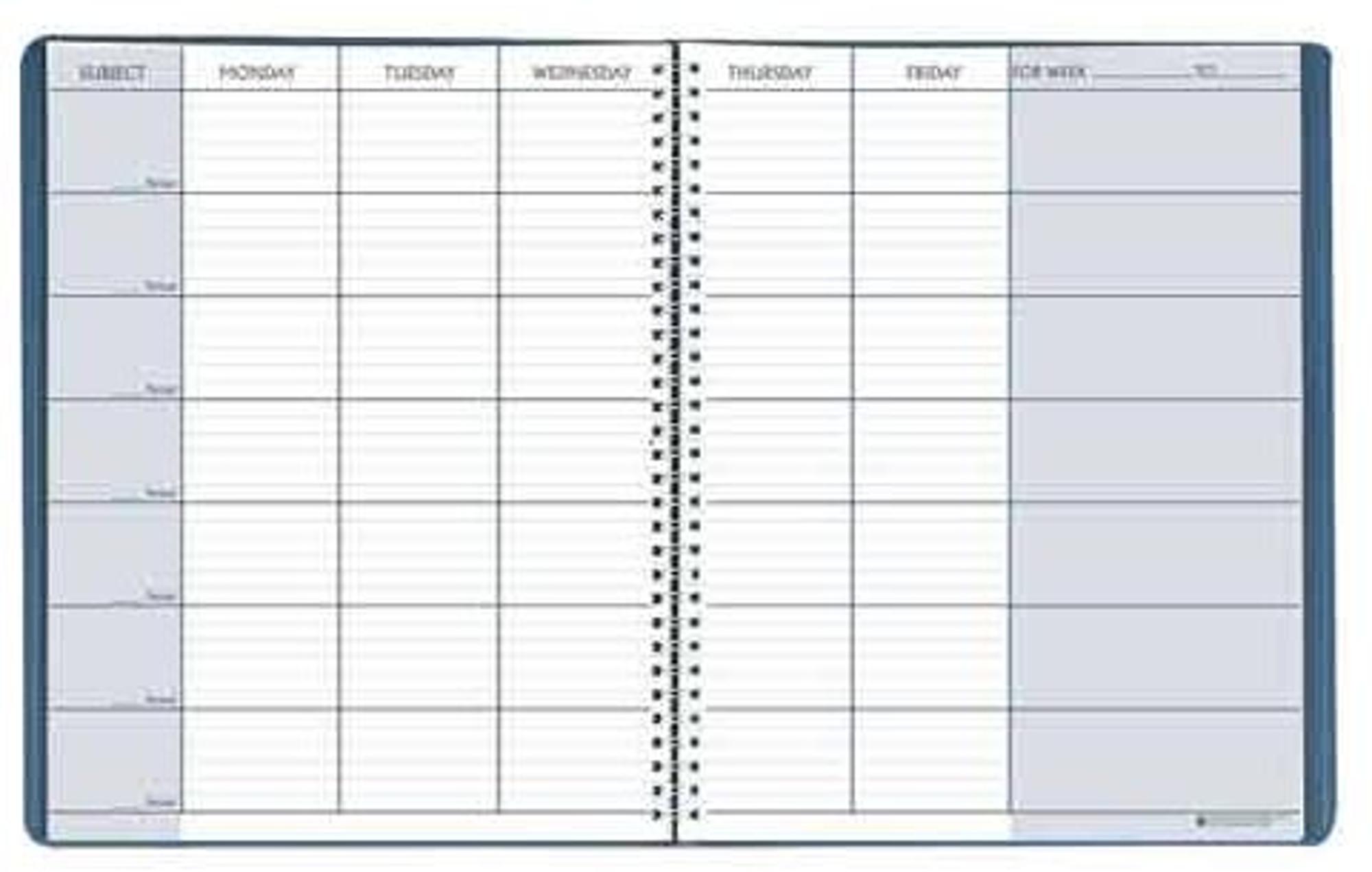Undated Teachers Planner 40 Weeks 8 5 X 11 Rebel Bookstore