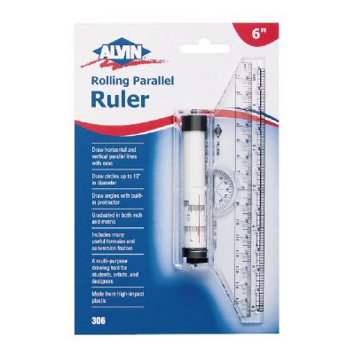 Rolling Parallel Ruler 6 Inch | Rebel Bookstore