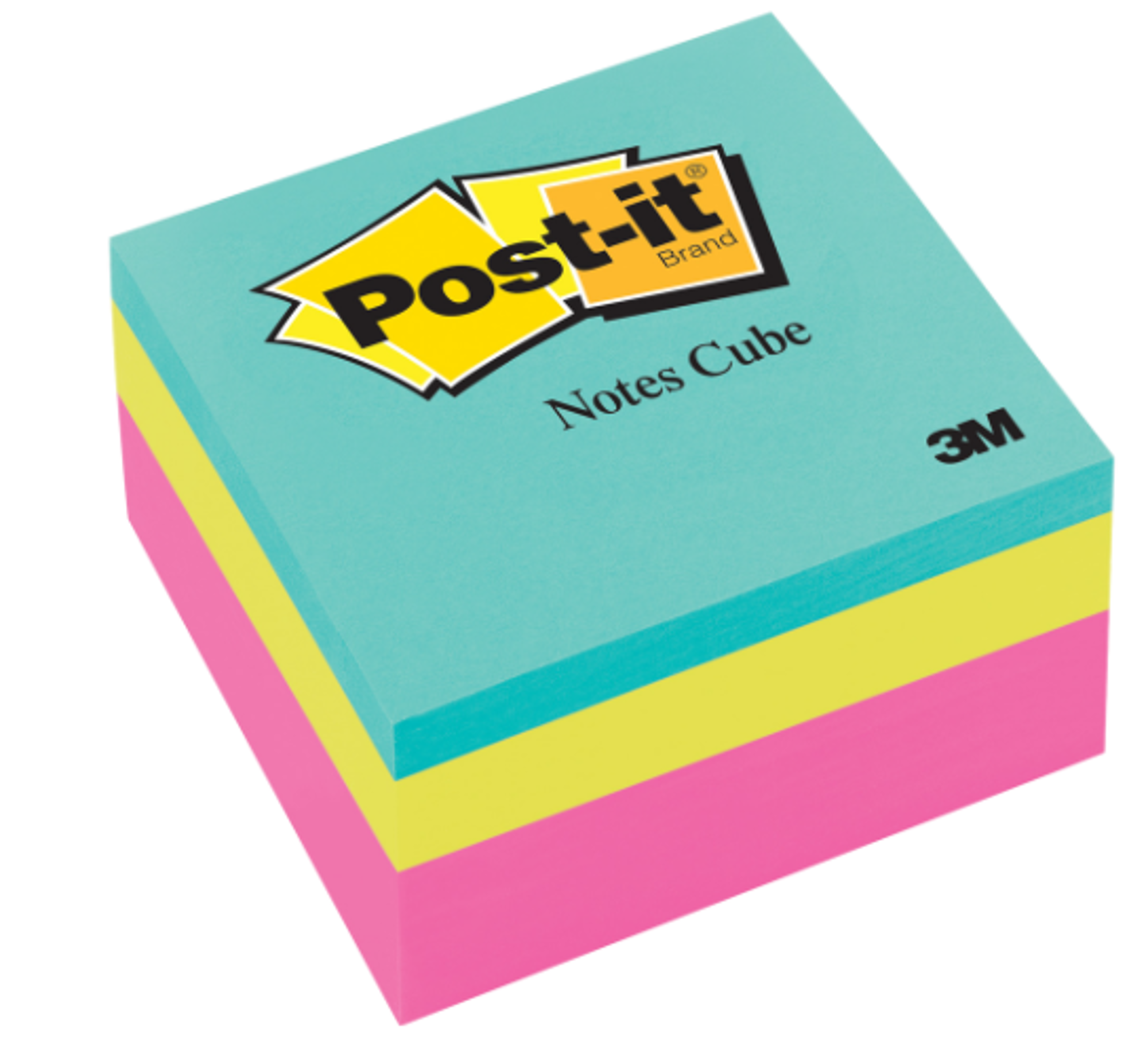 Post It Sticky Notes Cube Assorted 3x3in 1 Pack 400 Sheet Pink Wave