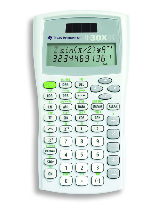 TI White Solar Scientific Calculator | Cal Student Store