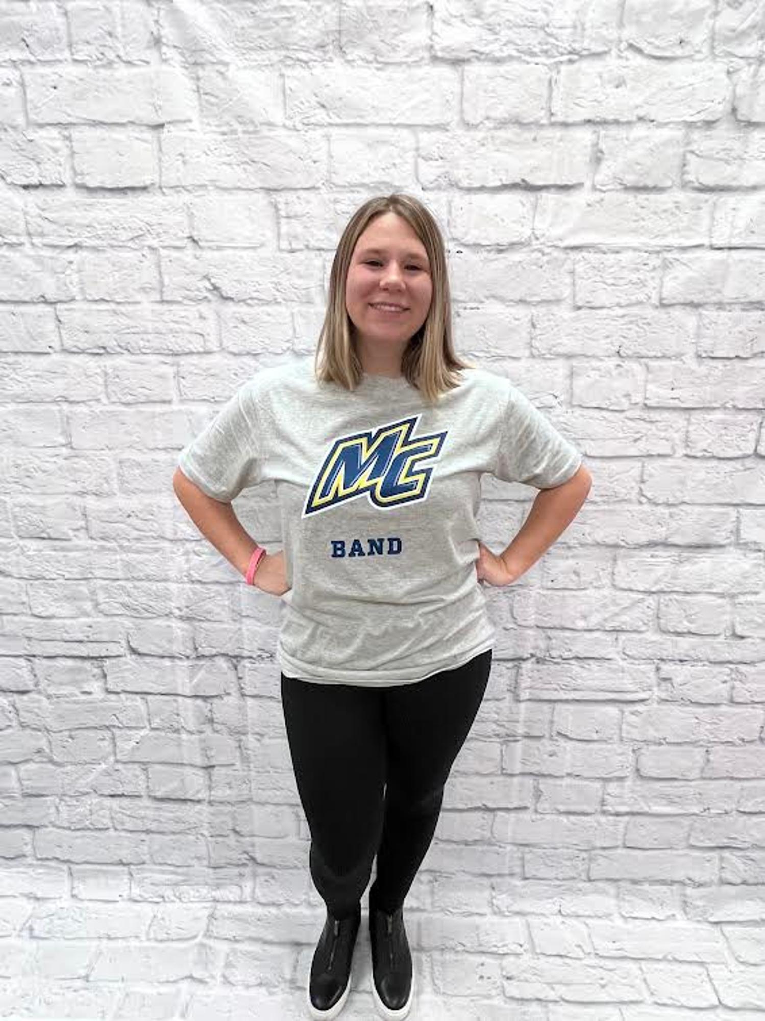 MC Band Tee Heather Grey | Merrimack College Bookstore