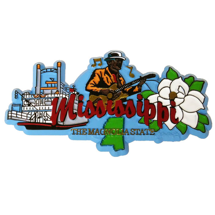 Mississippi The Magnolia State 2D Magnet | Rebel Bookstore