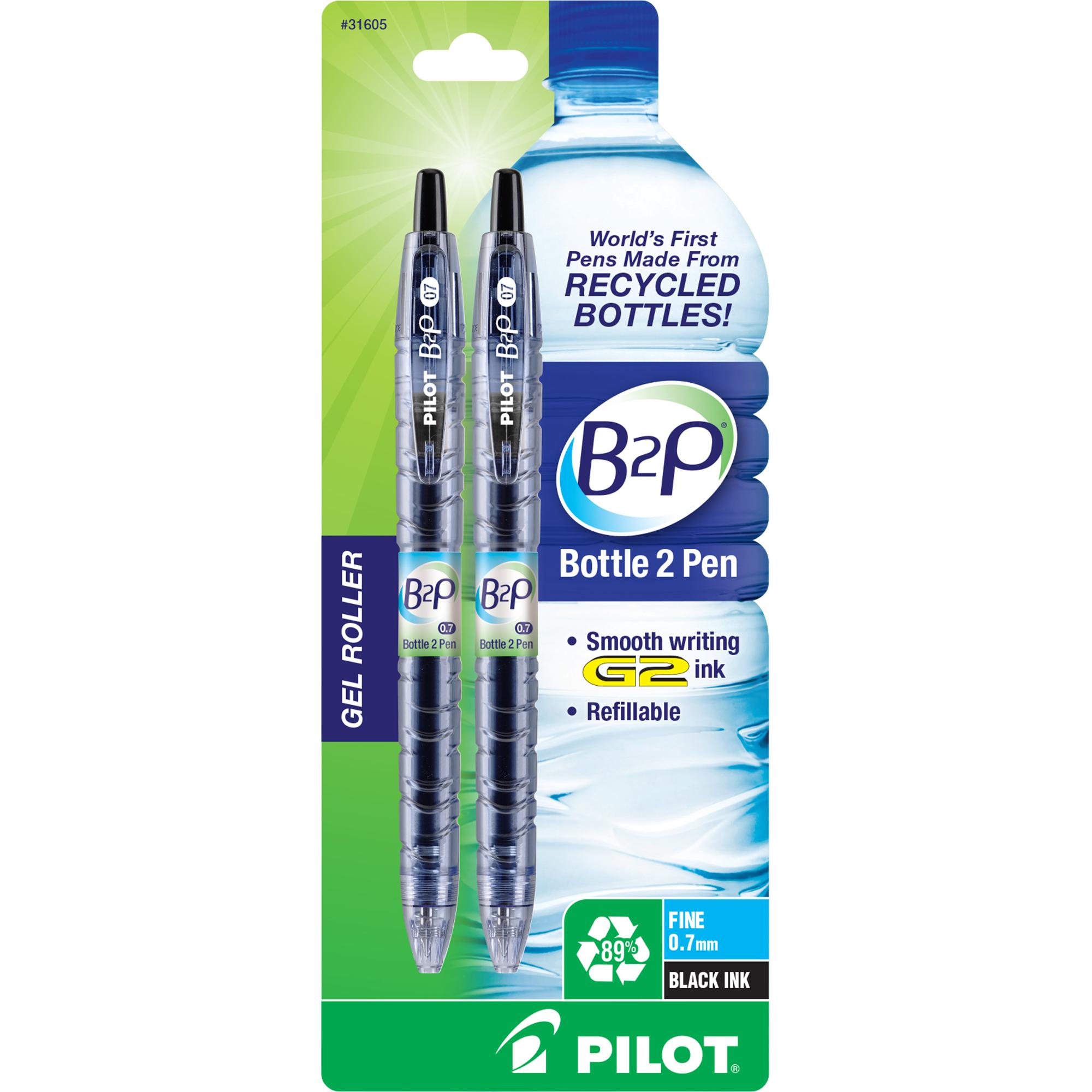 B2P Black 0.7mm Ballpoint Pen 2pk | KVCC Bookstore